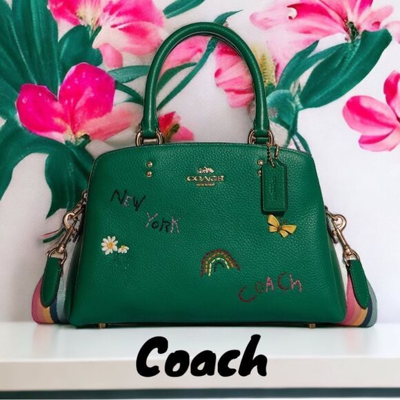 Coach | Bags | Coach Mini Lillie Carryall With Diary Embroidery ...
